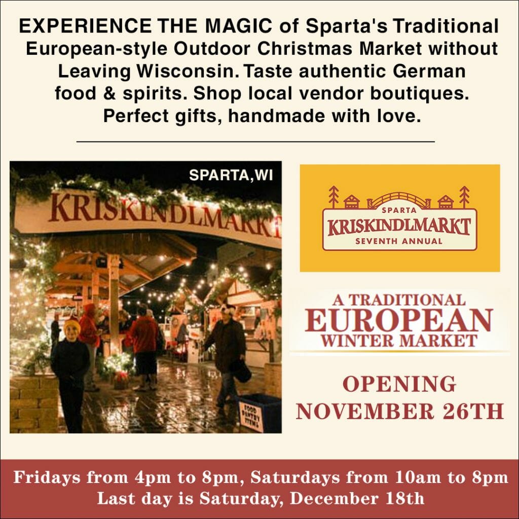 Sparta, WI Kriskindlmarkt - Sparta Area Chamber of Commerce